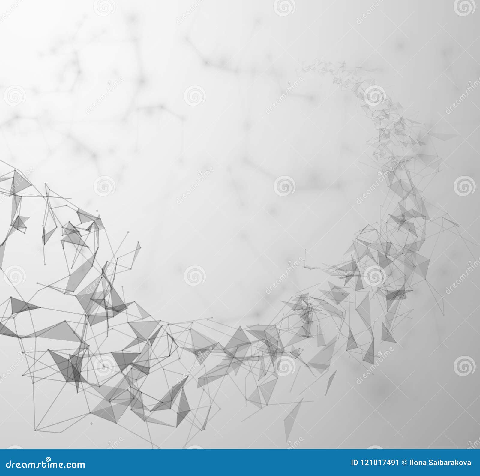 Polygon Connection Technology Background. Vector EPS10. | CartoonDealer ...