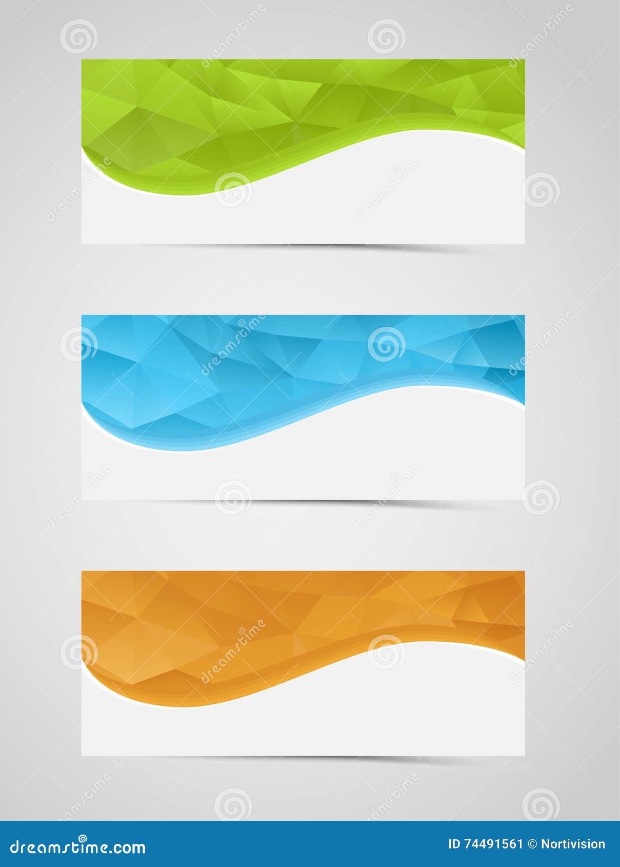 Polygon crystal banners stock vector. Illustration of geometry - 74491561