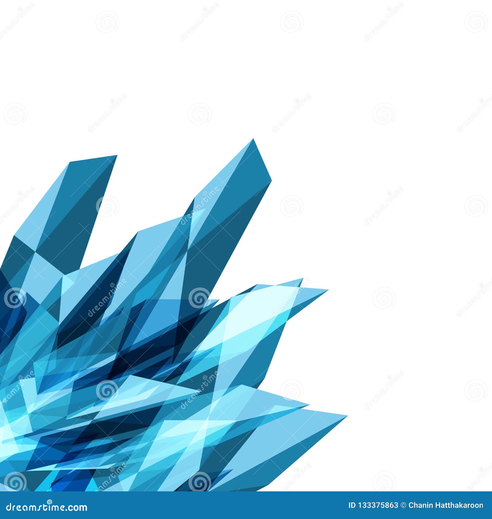 Polygon, Crystal of Mineral Triangles Creative Concept Abstract Stock ...