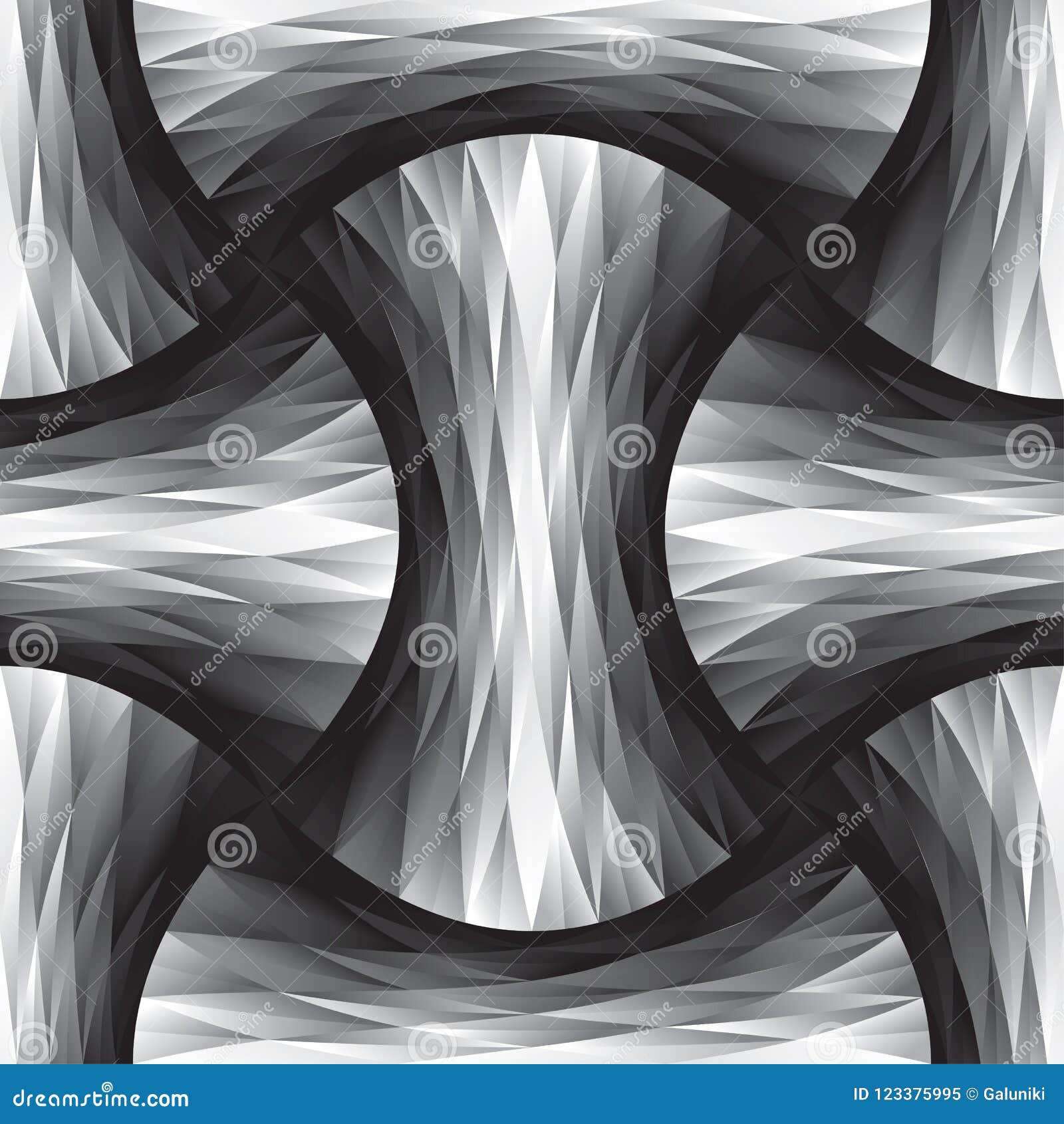 Polygon and Curve Geometric Seamless Pattern Stock Vector ...