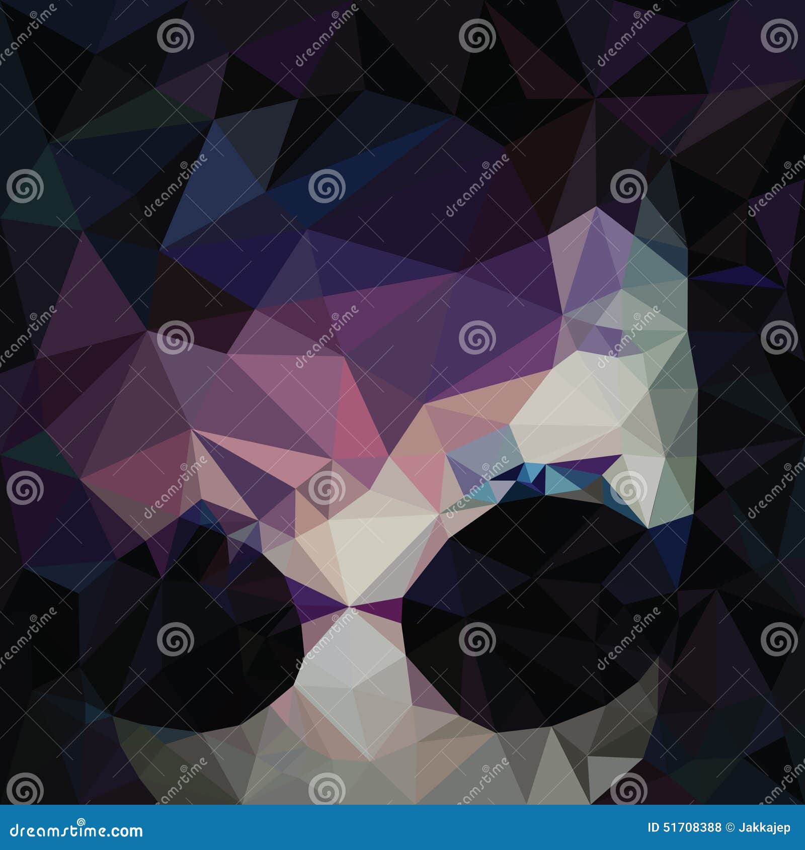 Polygon Face and Sunglasses Stock Illustration - Illustration of ...