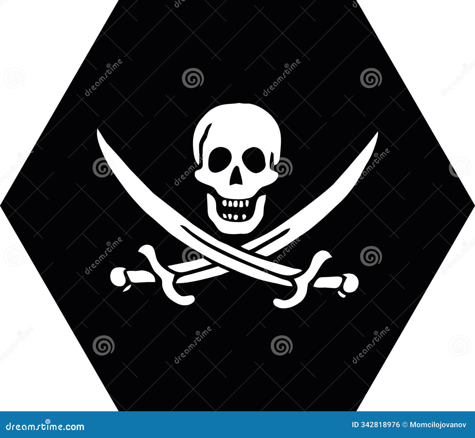 Polygon Flag of JACK RACKHAM (PIRATE FLAG) Stock Vector - Illustration ...