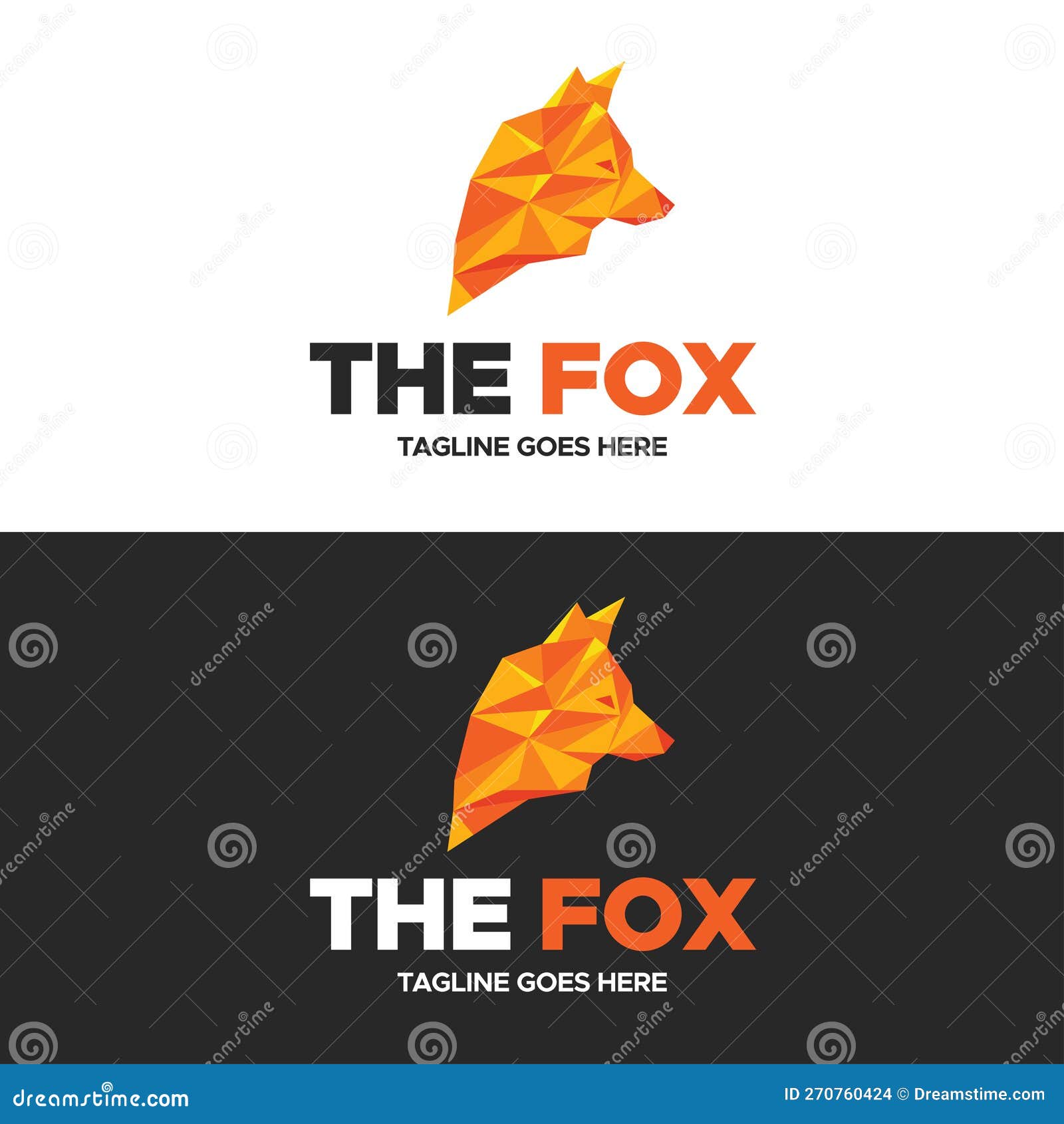 Polygon Fox Logo stock vector. Illustration of minimalistic - 270760424