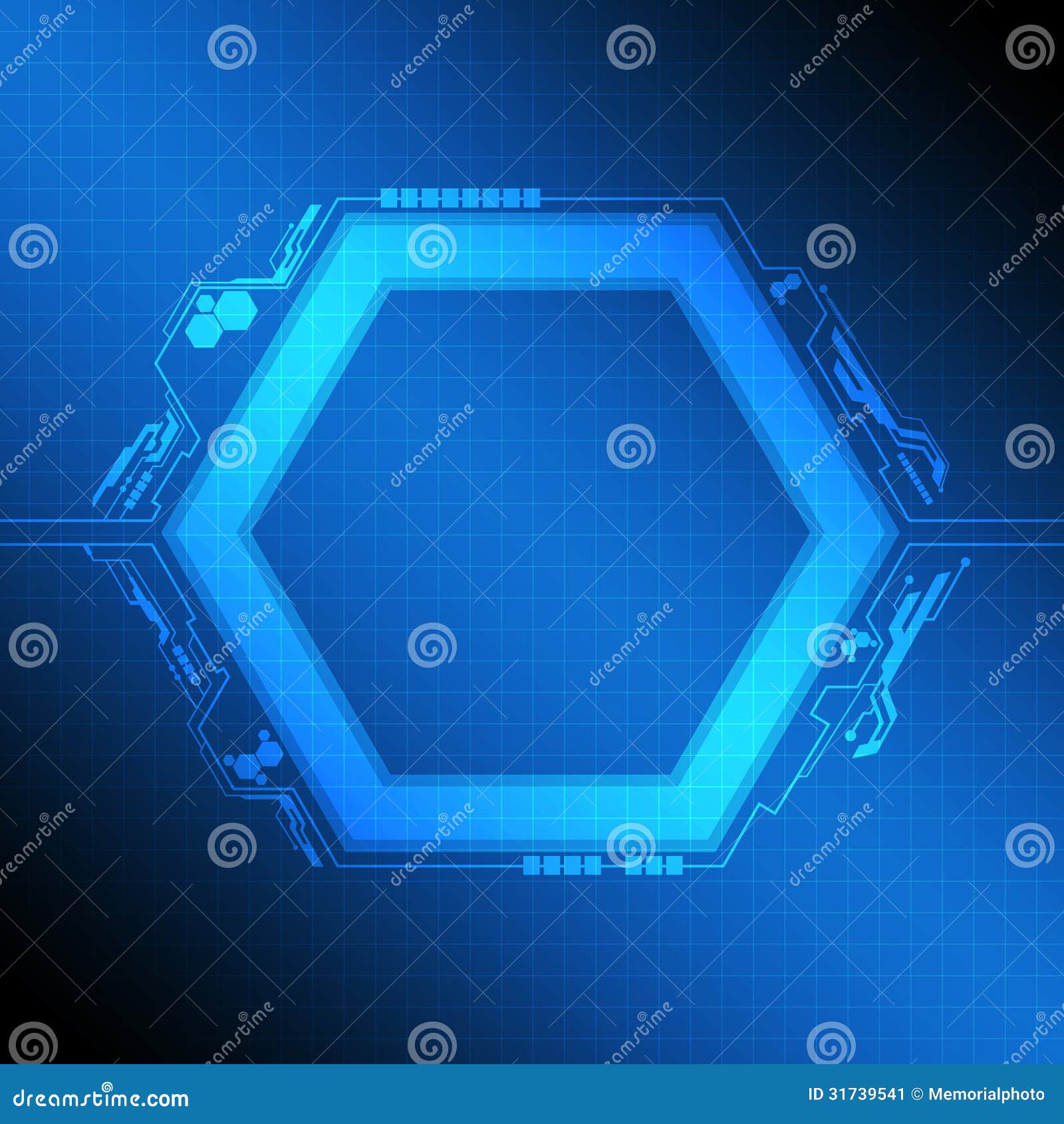 Polygon Frame Modern Design Stock Vector - Illustration of connection ...