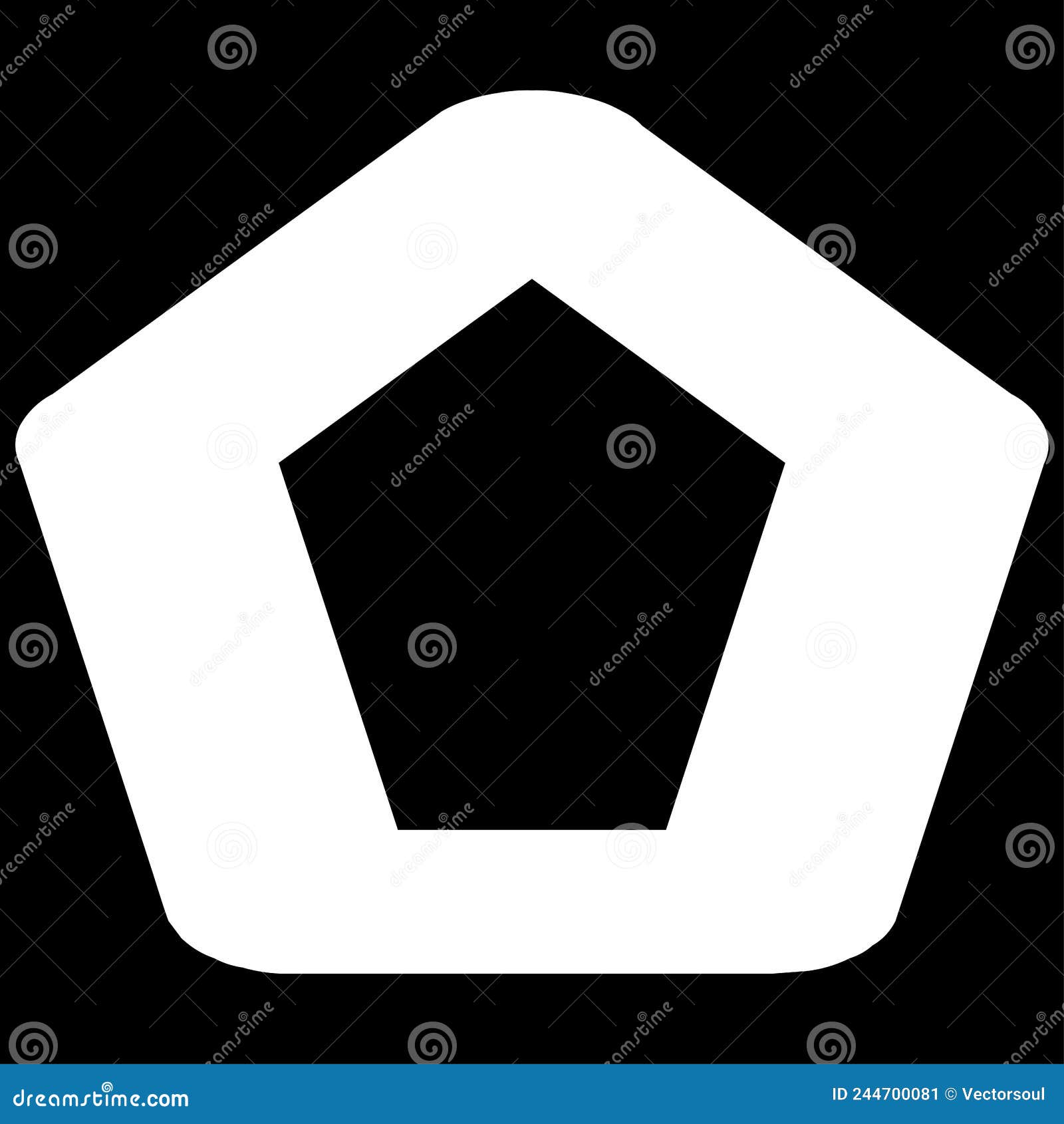 Polygon Geometric Abstract Irregular, Asymmetric Shape Stock Vector ...