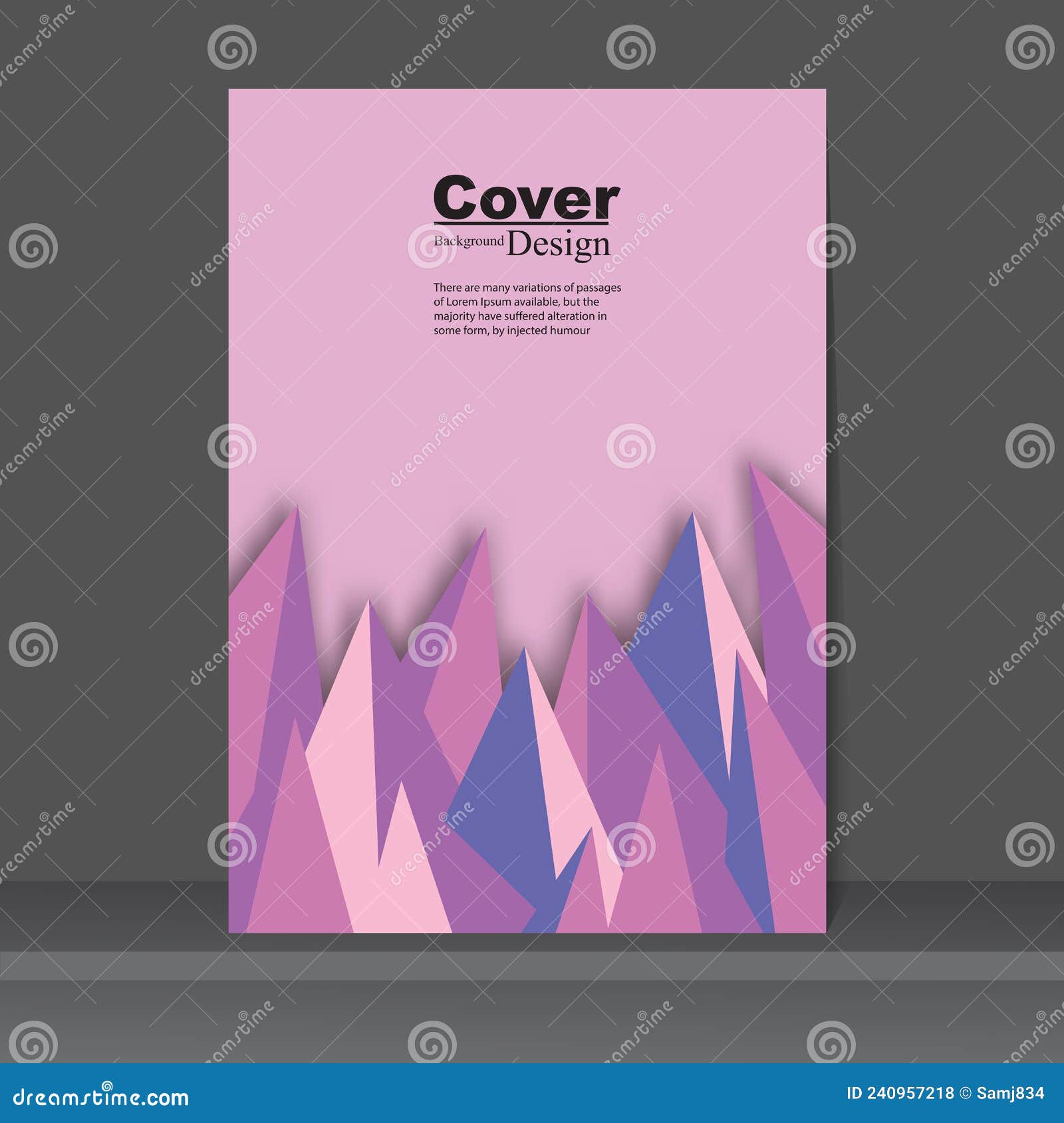 Polygon Geometric Cover Design Template Stock Vector - Illustration of ...