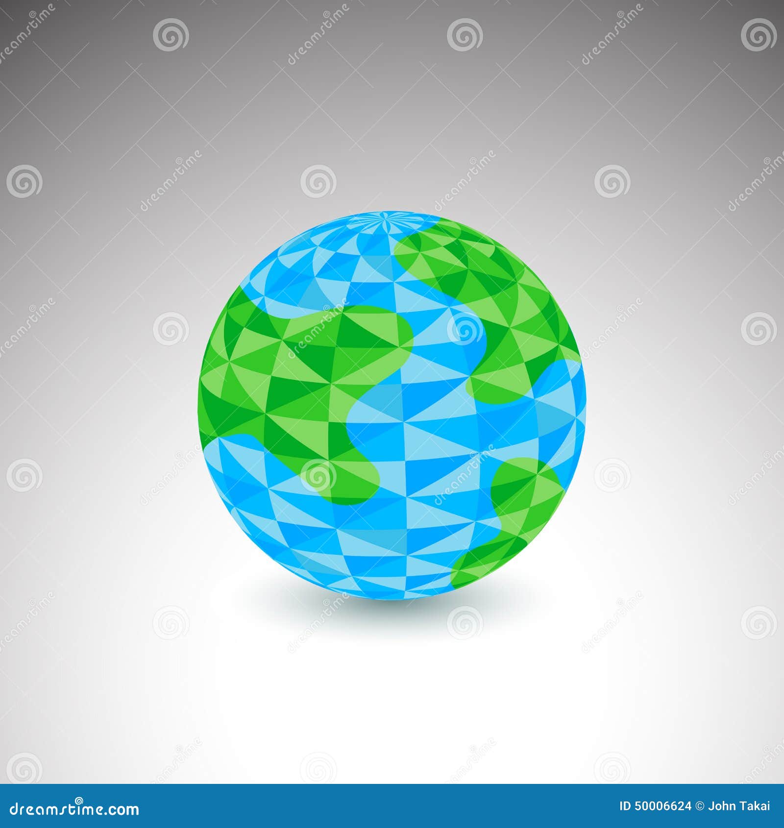 Polygon Globe Icon stock vector. Illustration of triangle - 50006624