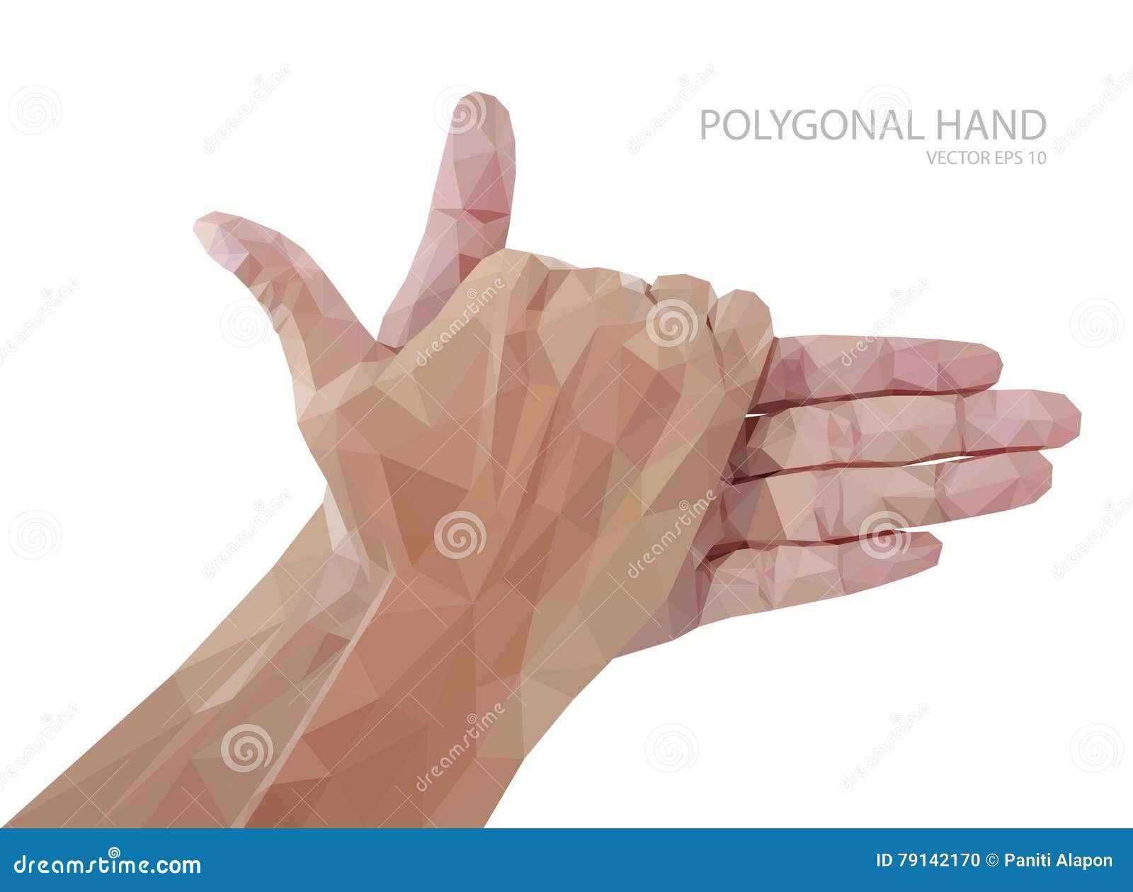 Polygon Hand Fingers Dog Sign Stock Vector - Illustration of ...