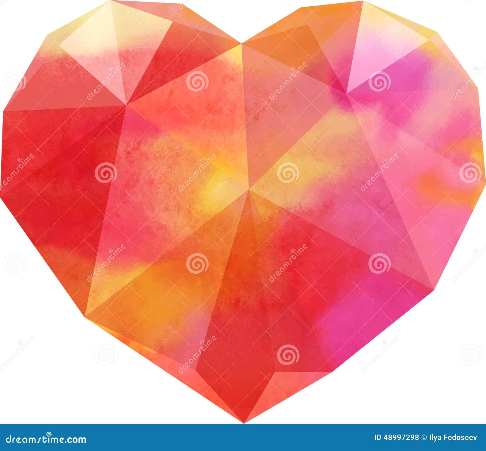 Polygon heart stock vector. Illustration of concepts - 48997298