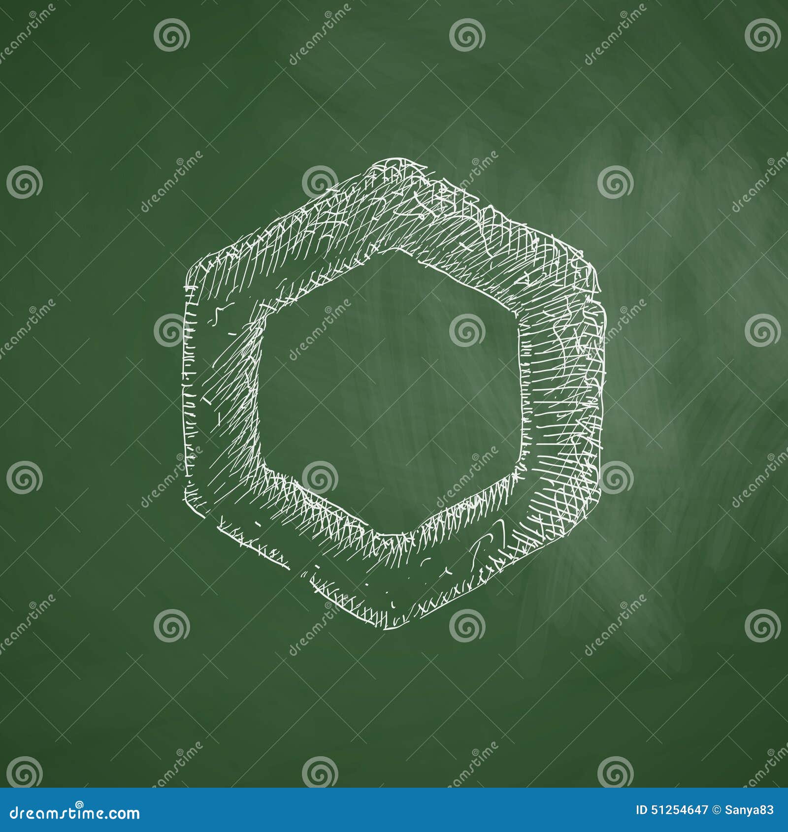 Polygon icon stock vector. Illustration of geometric - 51254647