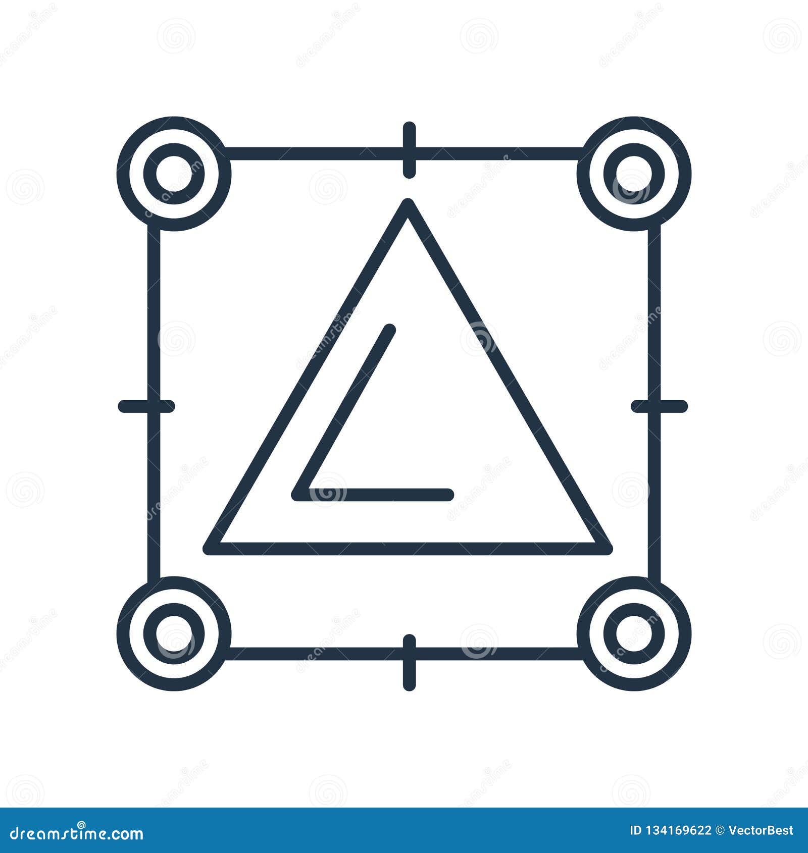 Polygon Icon Vector Isolated on White Background, Polygon Sign Stock ...