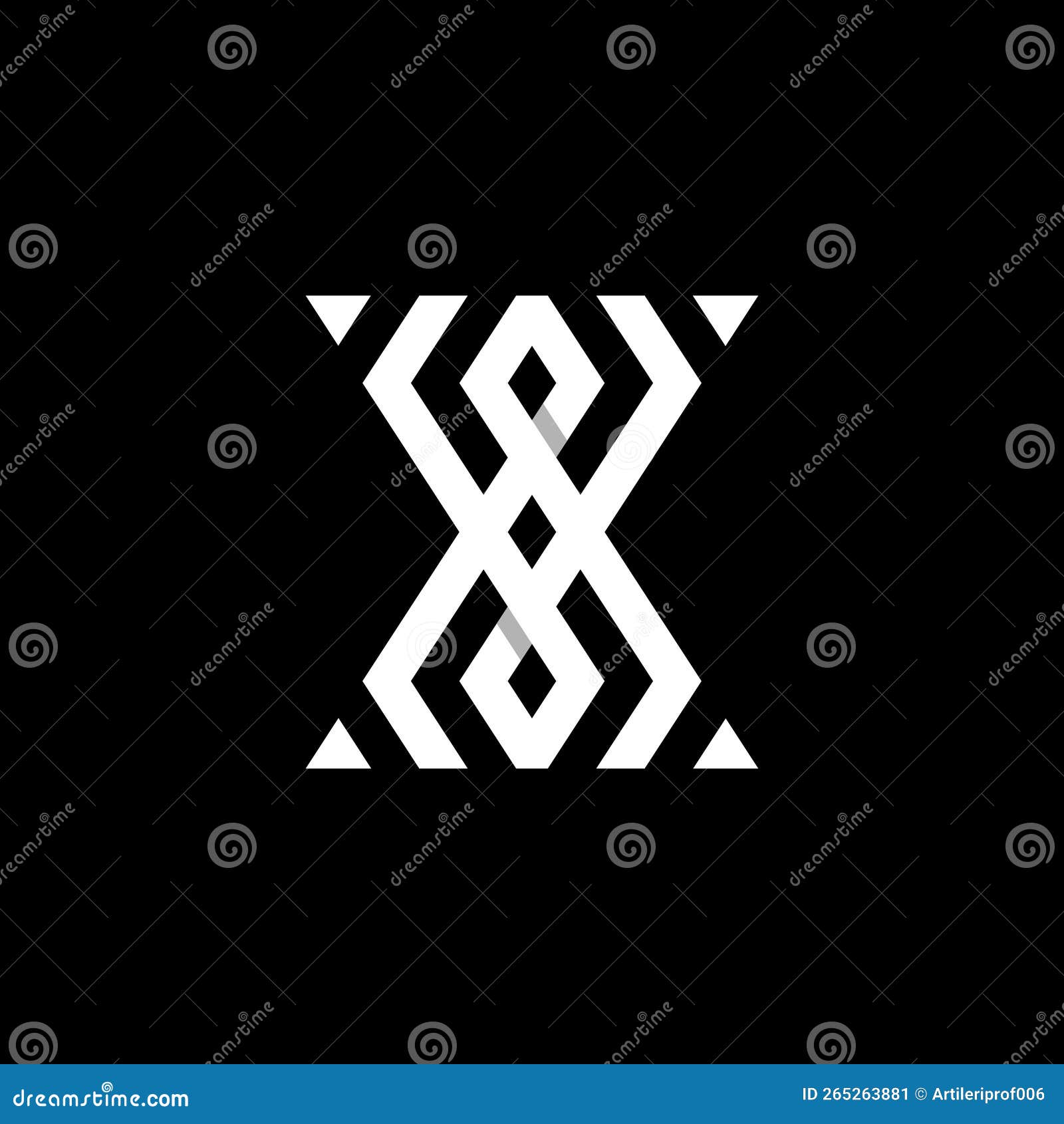 Polygon X Initial Premium Logos Stock Vector - Illustration of line ...