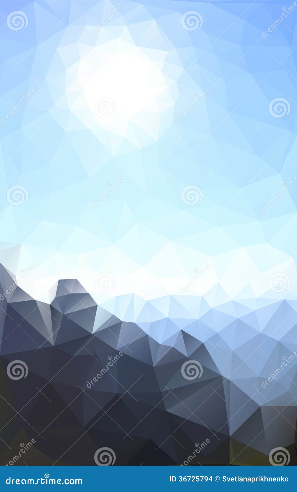 Polygon landscape stock vector. Illustration of creative - 36725794