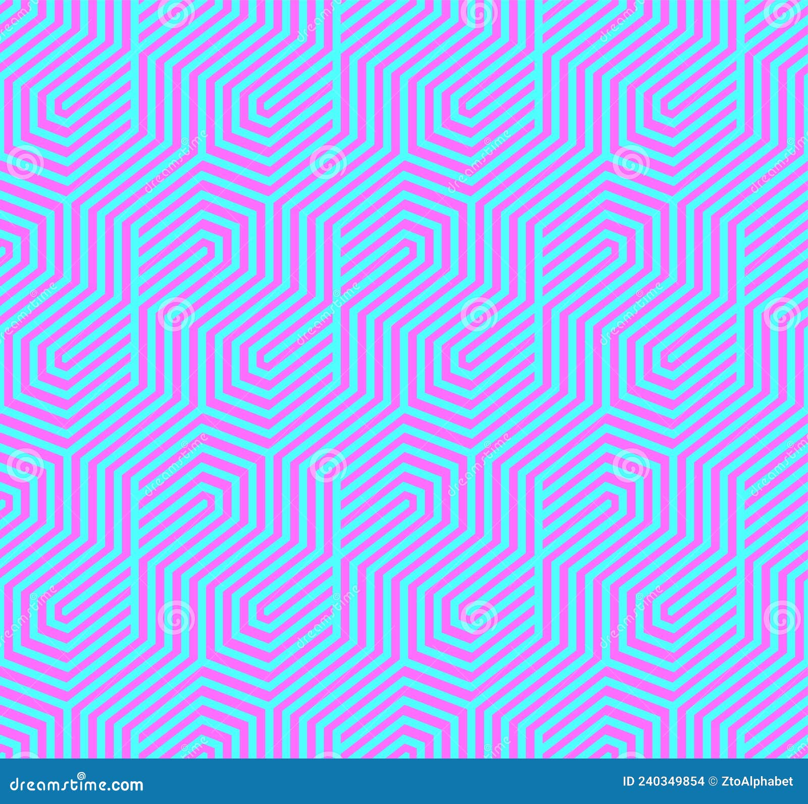 Hexagon Pattern Seamless Lines Vector Stock Vector - Illustration of ...