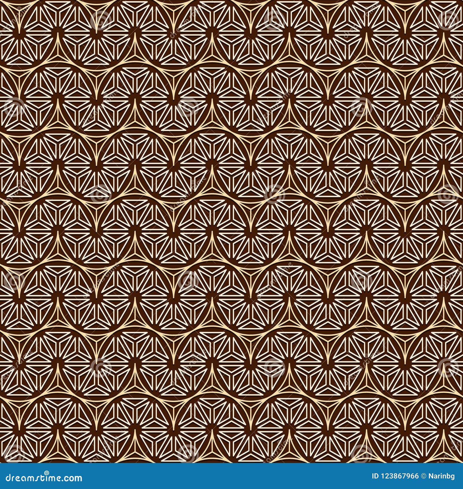 Polygon Line and Seamless Background. Stock Vector - Illustration of ...