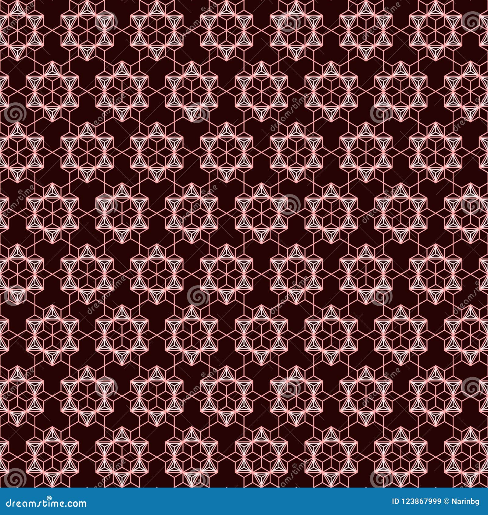 Polygon Line and Seamless Background. Stock Vector - Illustration of ...