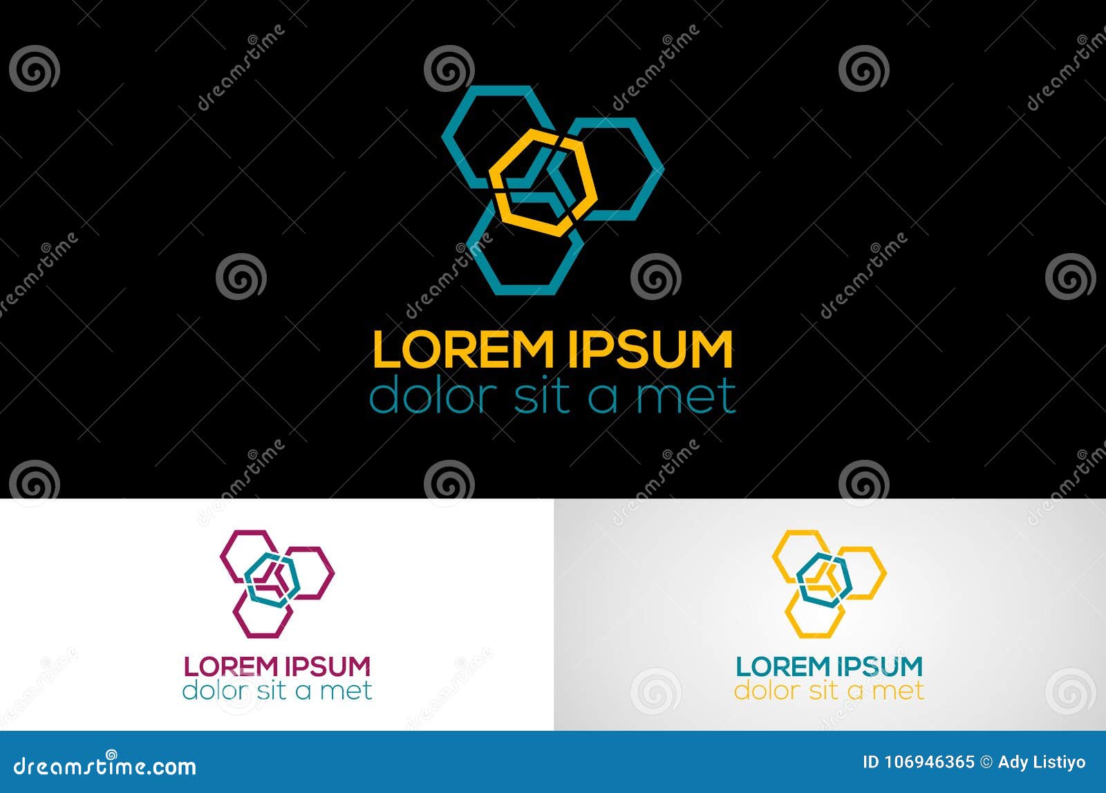 Polygon logo stock illustration. Illustration of creative - 106946365