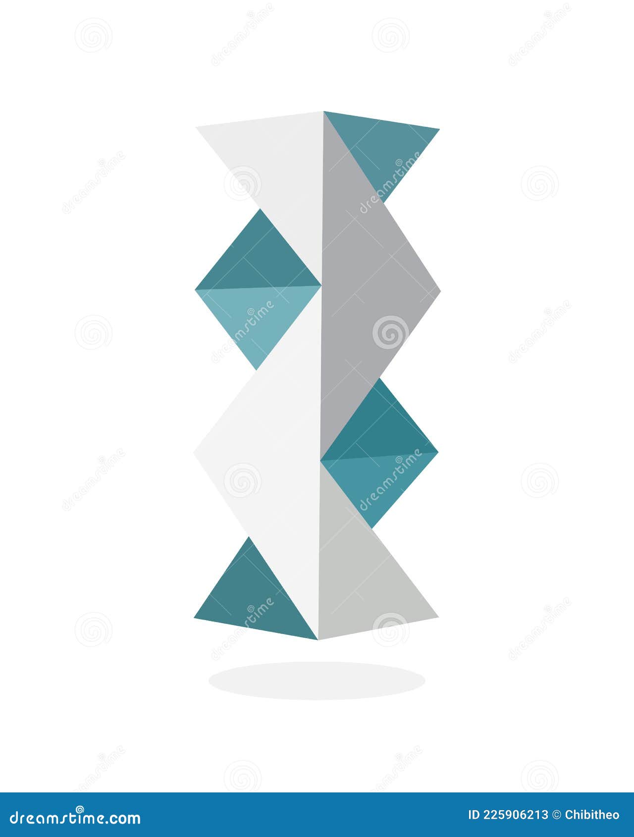 Polygon Logo Image, Low Poly for 3d Logos and Icons Stock Vector ...