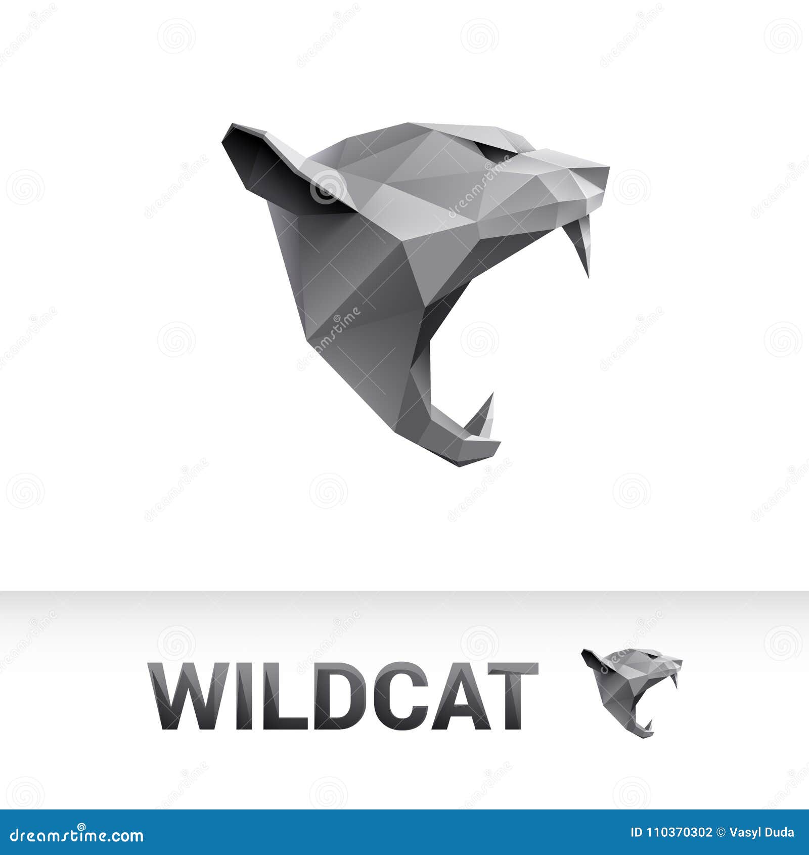 Polygon Logo stock vector. Illustration of modern, polygonal - 110370302