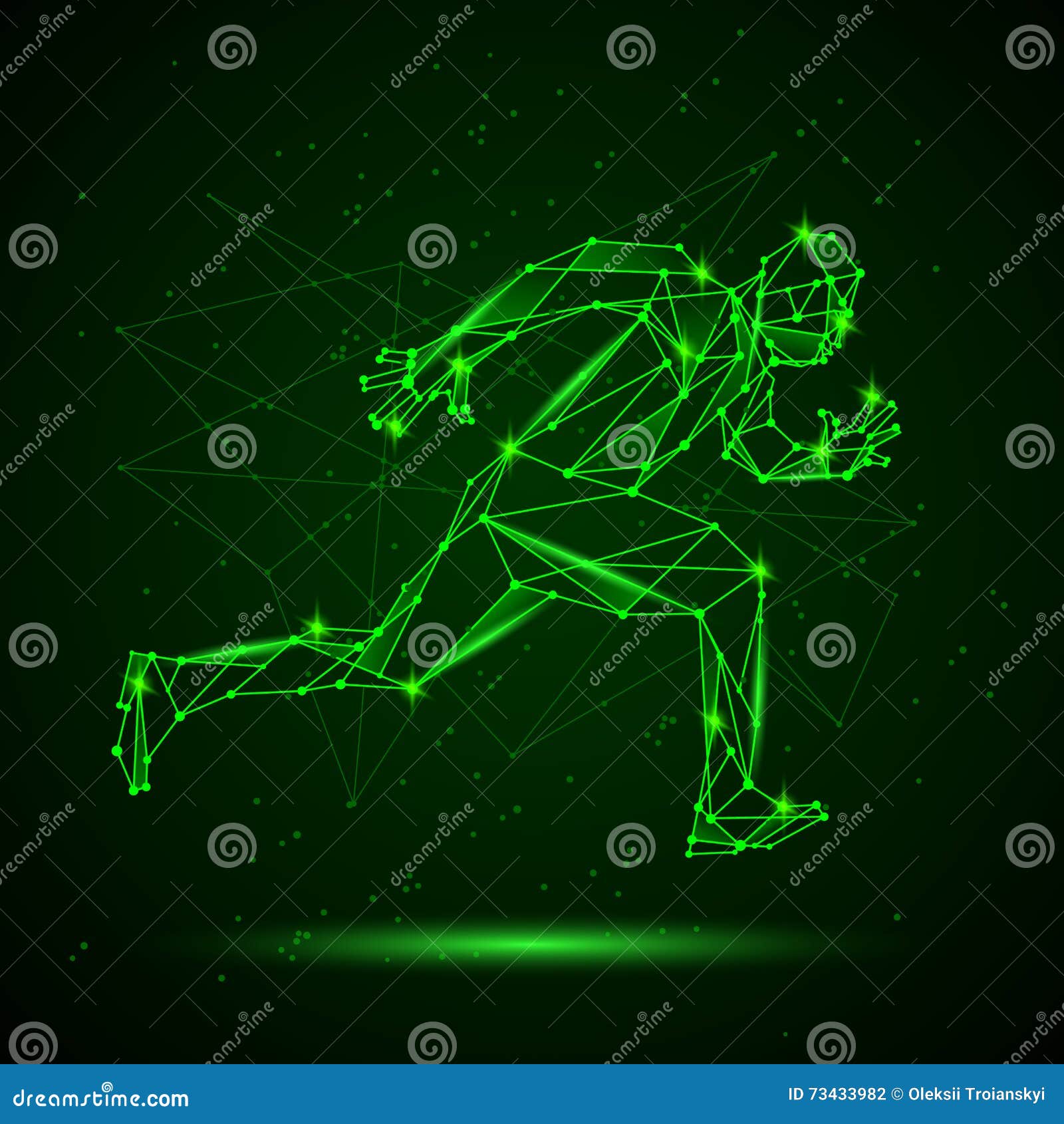 Running Man Polygon Illustration | CartoonDealer.com #50029092 Running Man Polygon Illustration | CartoonDealer.com #50029092