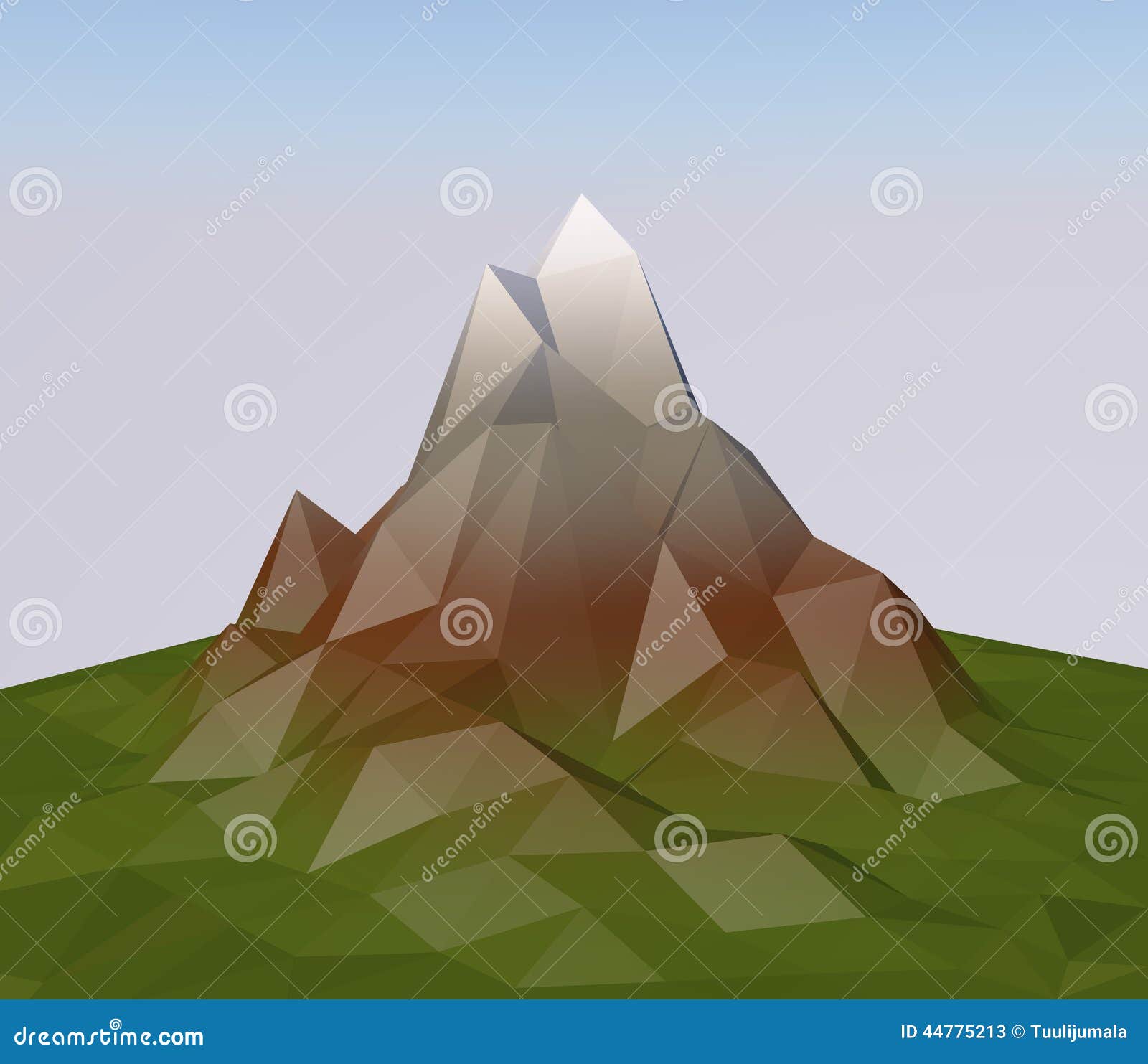 Polygon mountain. stock illustration. Illustration of paper - 44775213