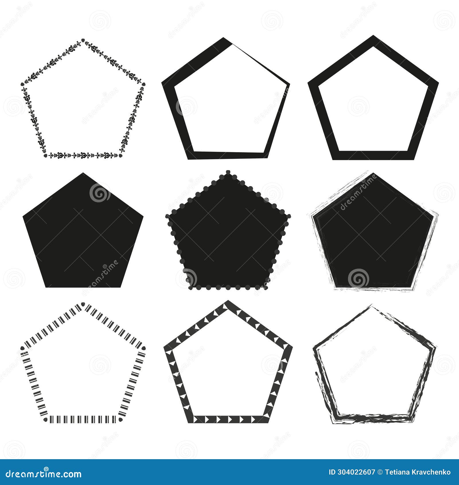 Polygon Octagon Line. Vector Illustration. EPS 10 Stock Vector ...