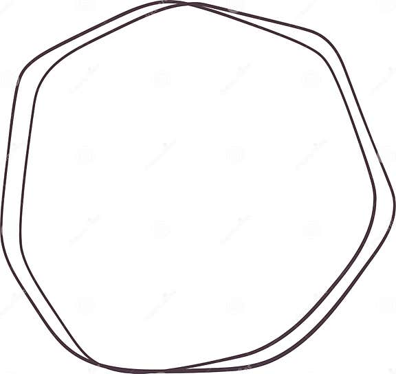 Polygon Outline Frame stock vector. Illustration of symbol - 319732719