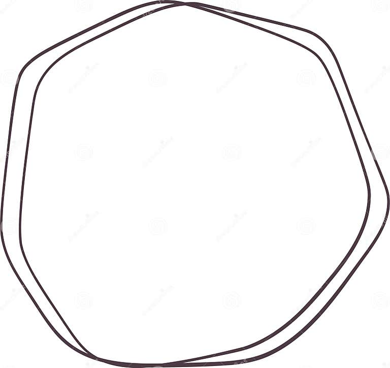 Polygon Outline Frame stock vector. Illustration of symbol - 319732719