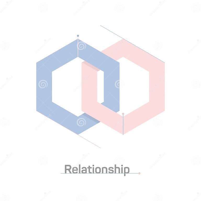 Polygon Overlapping Relationship Stock Illustration - Illustration of ...