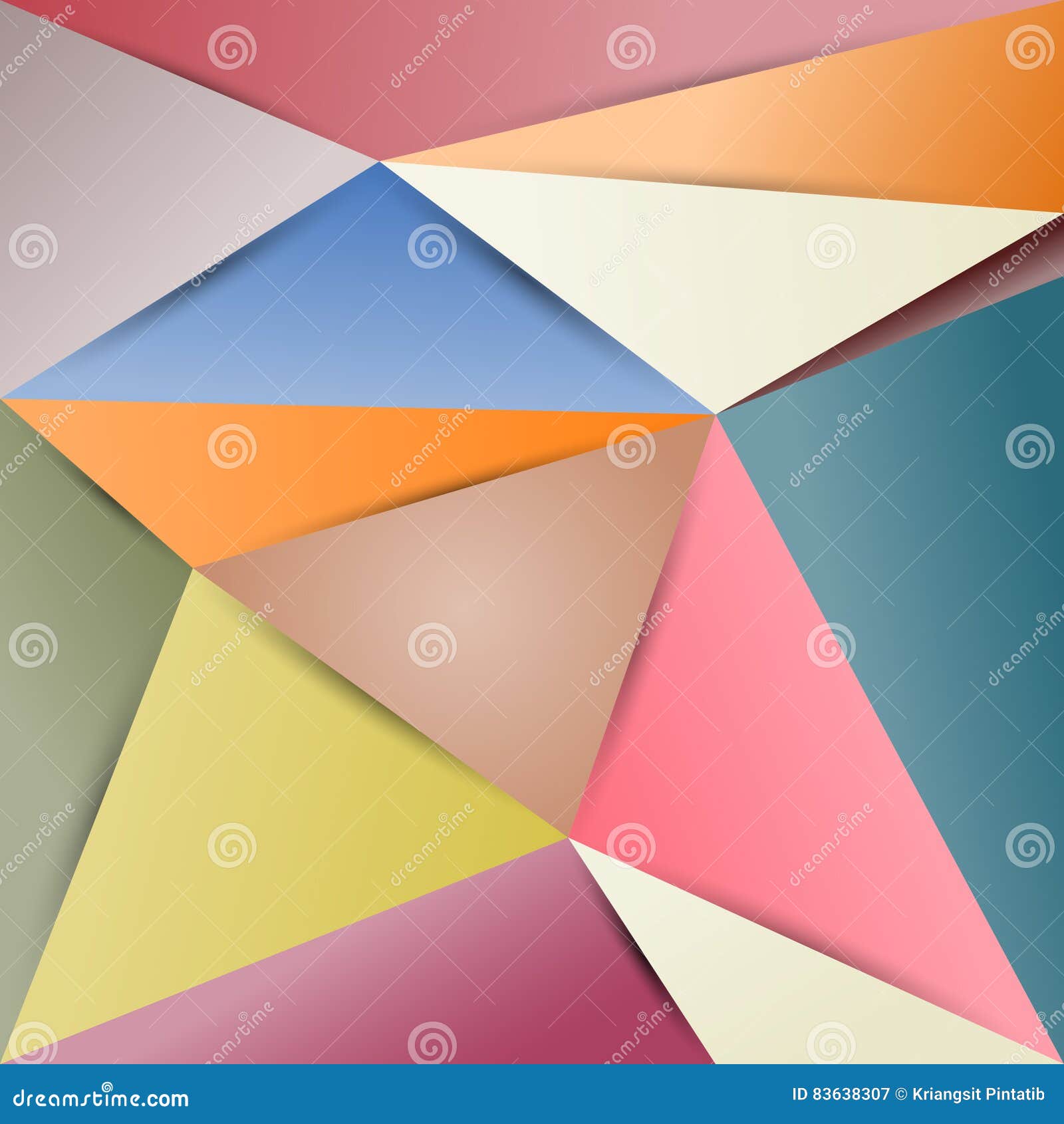 Polygon Paper Abstract Background Color. Stock Vector - Illustration of ...