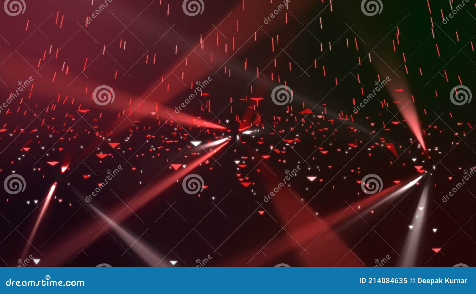 Polygon Particles and Lights 3d Rendering Abstract Background Stock ...