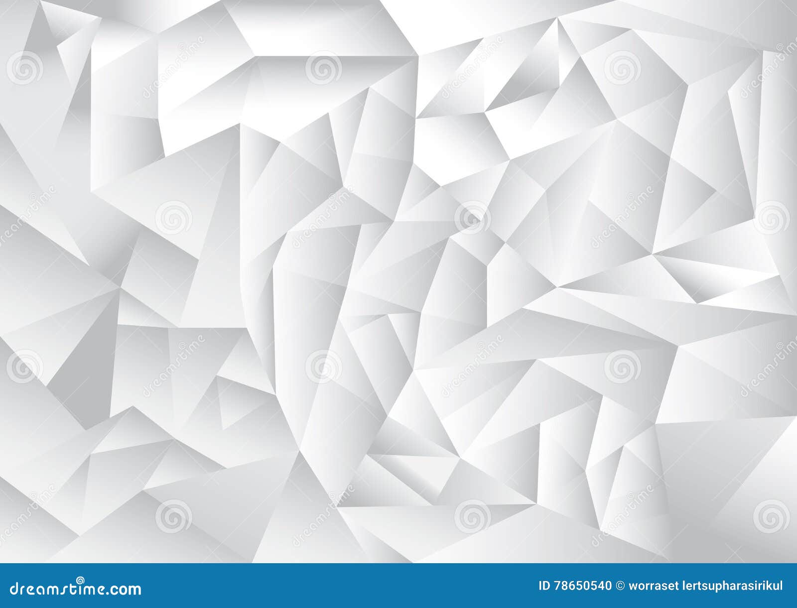 Polygon Pattern Abstract Background, White and Grey Theme Stock Illustration - Illustration of ...