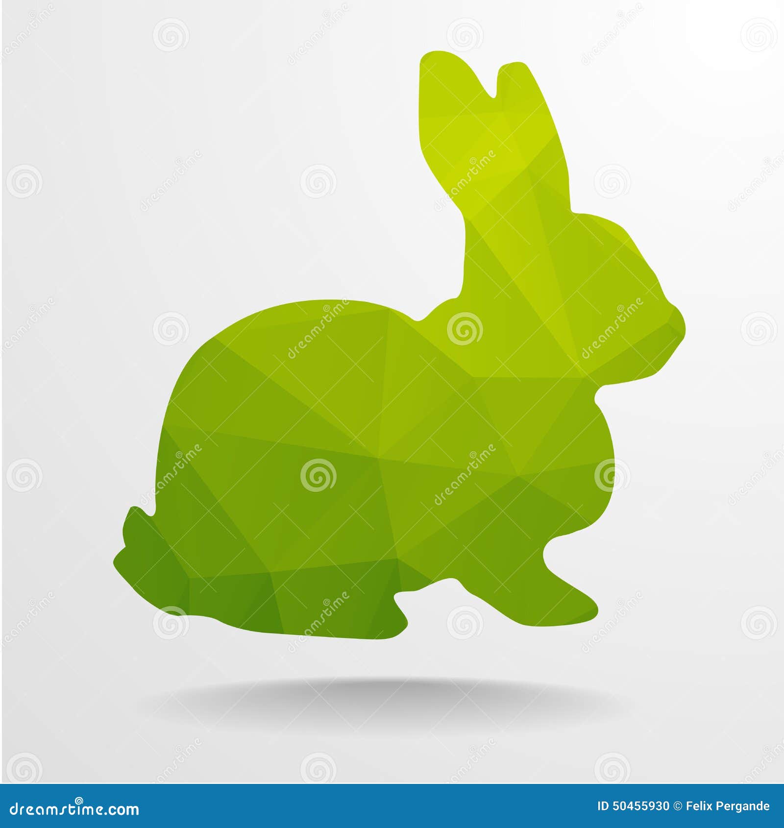 Polygon Rabbit stock illustration. Illustration of holiday - 50455930