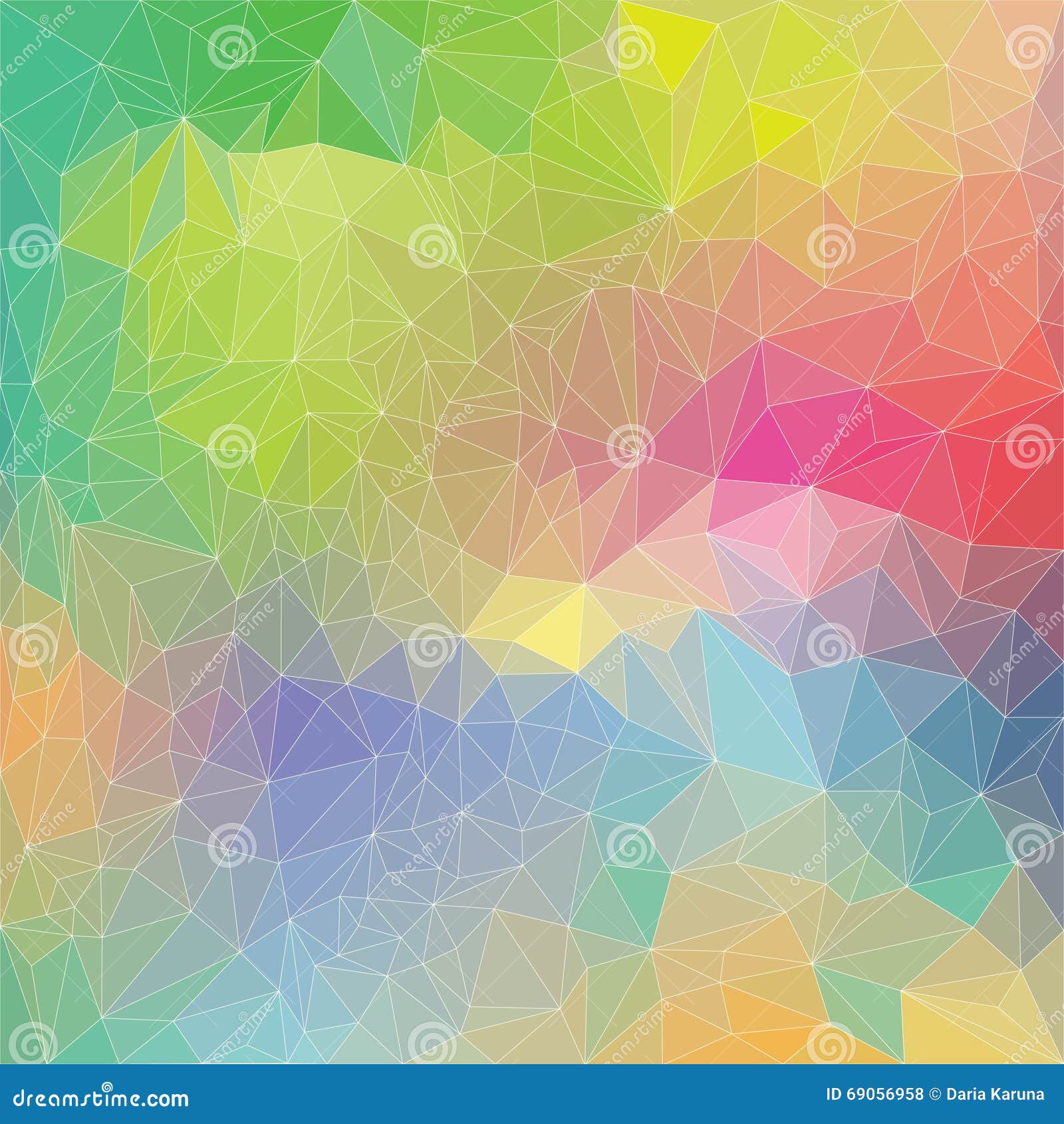Polygon rainbow pattern stock vector. Illustration of modern - 69056958