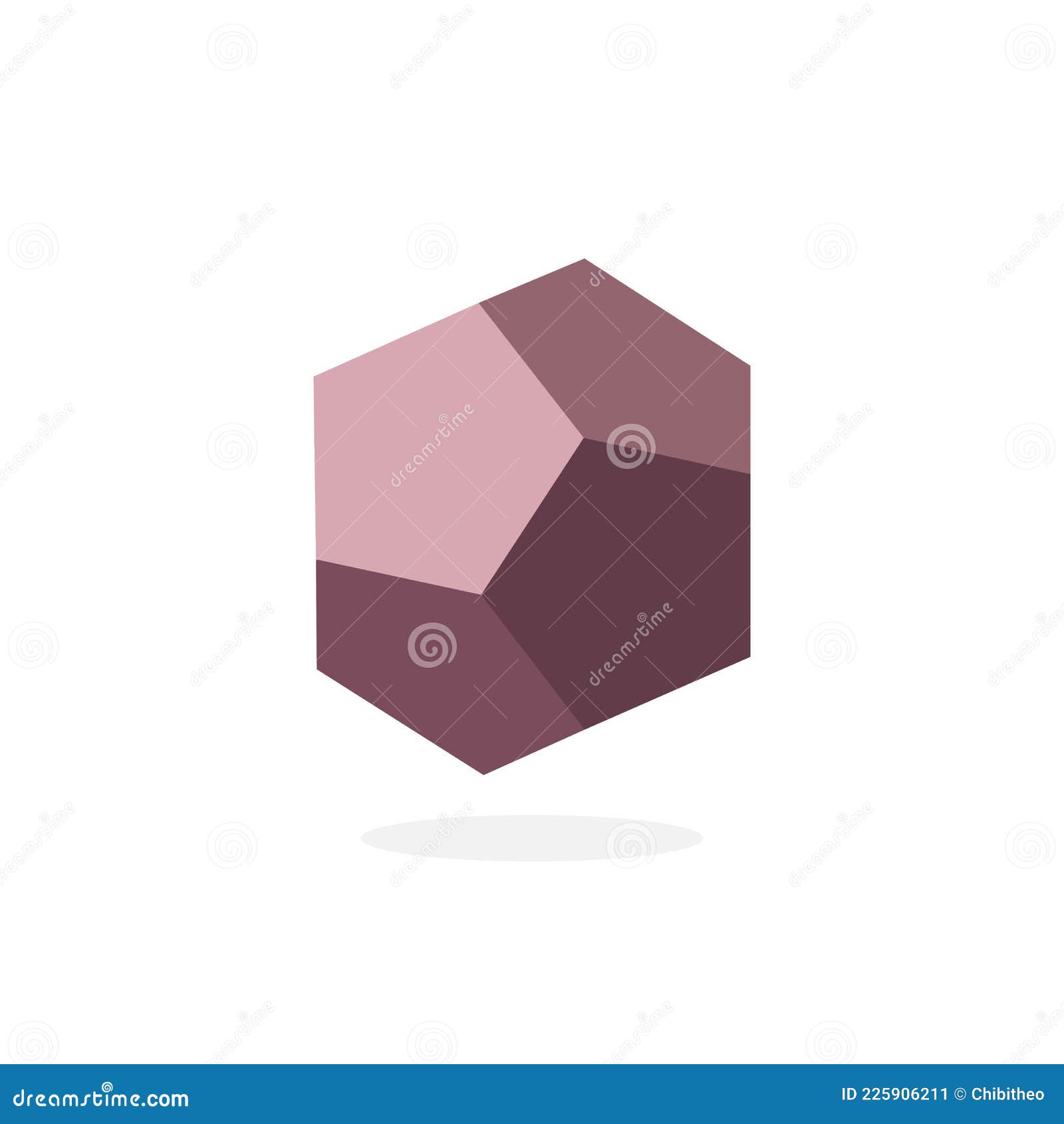 Polygon Rock Image. Vector Illustration Stock Vector - Illustration of ...