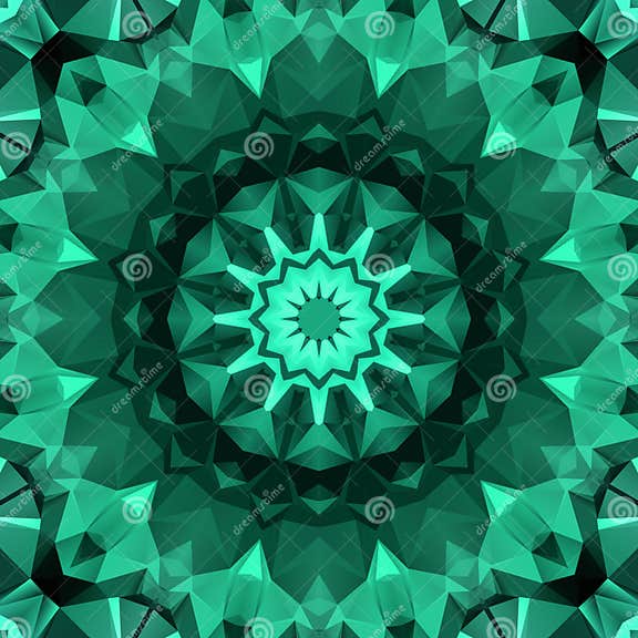 Polygon Seamless Abstract Pattern in Dark Elegant Green Colors Stock ...