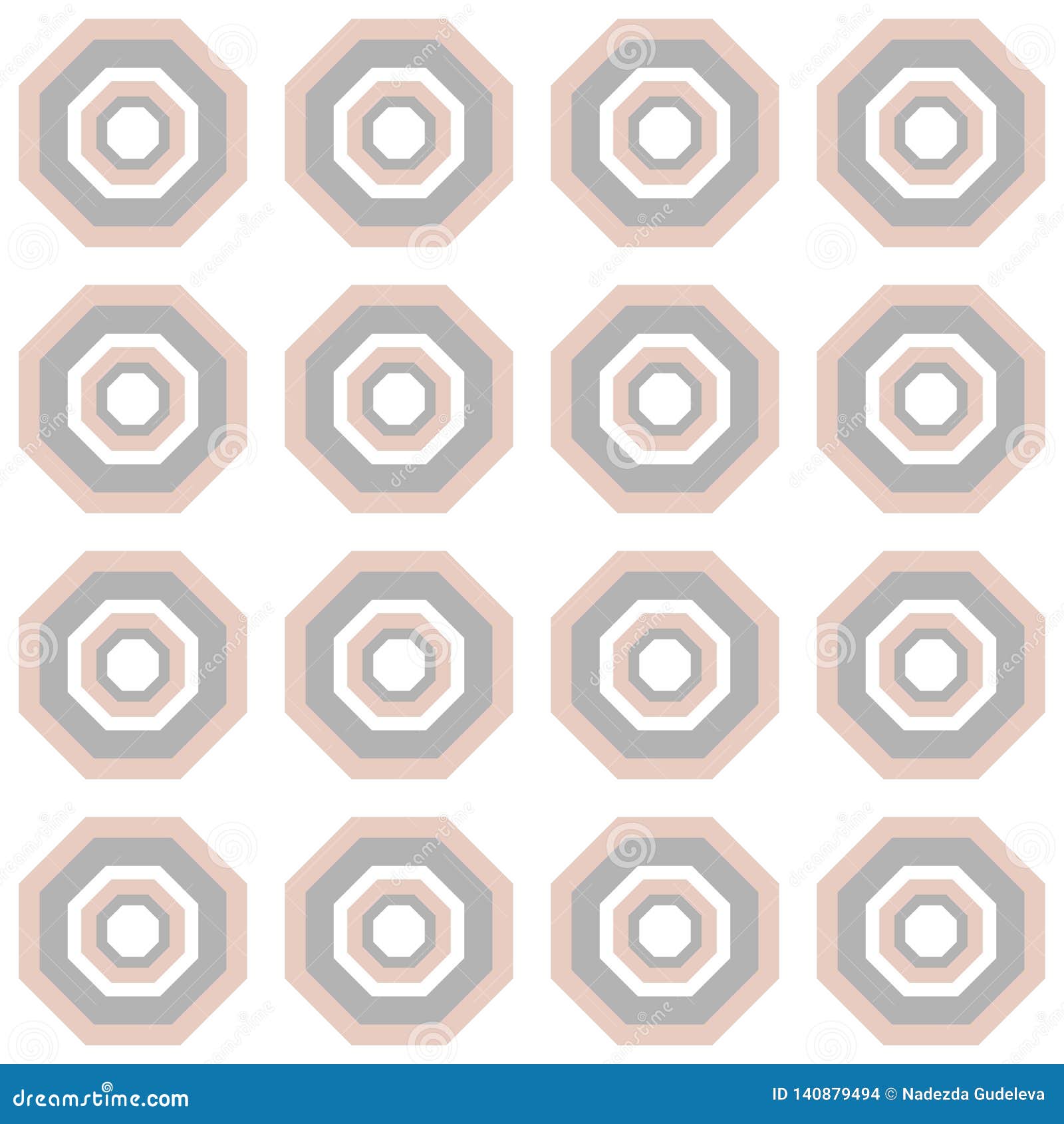 Polygon Seamless Pattern in Pastel Tones Stock Illustration ...