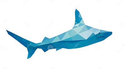 Polygon shark, vector stock vector. Illustration of origami - 82996119