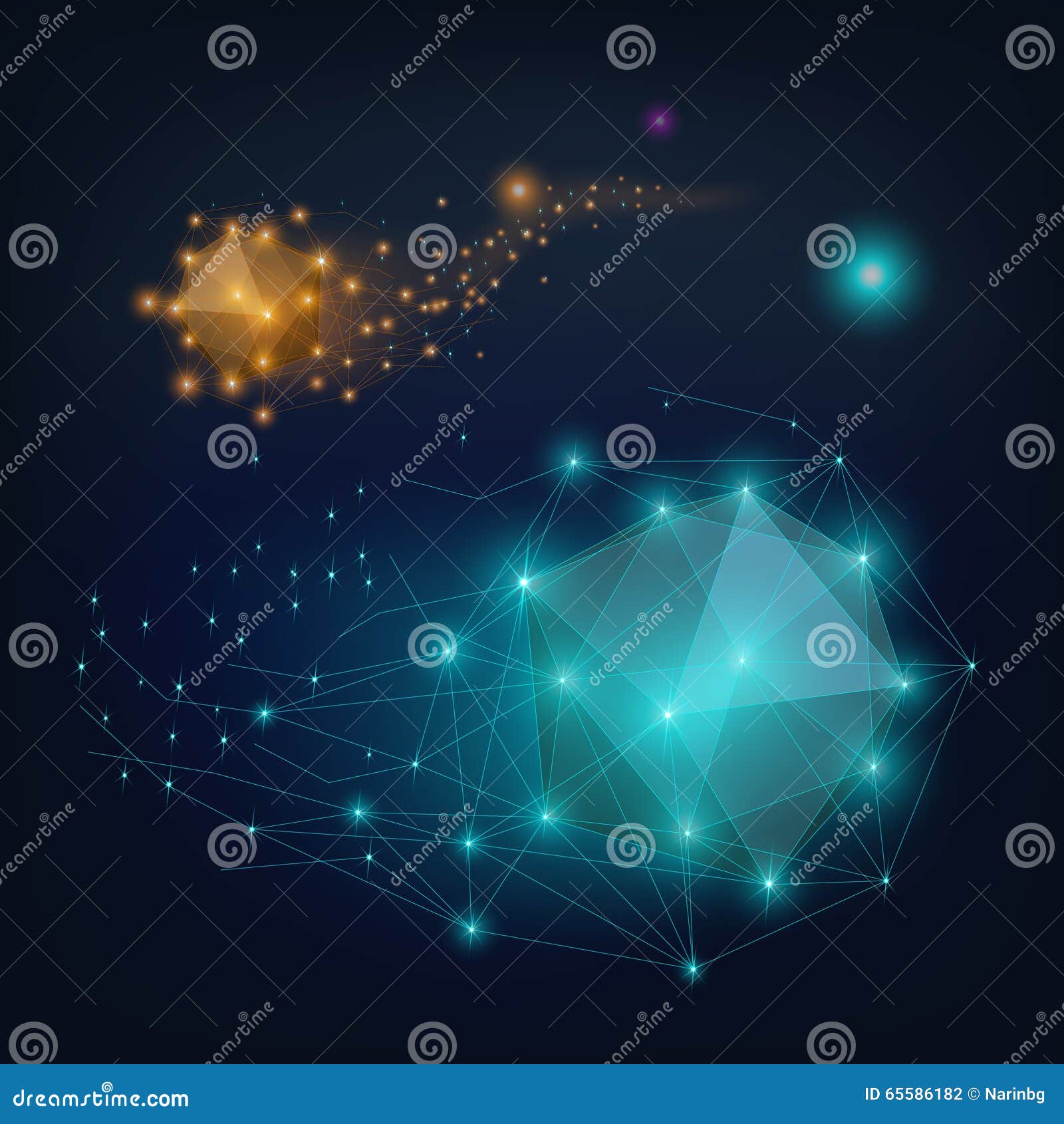 Polygon star stock vector. Illustration of night, fantasy - 65586182