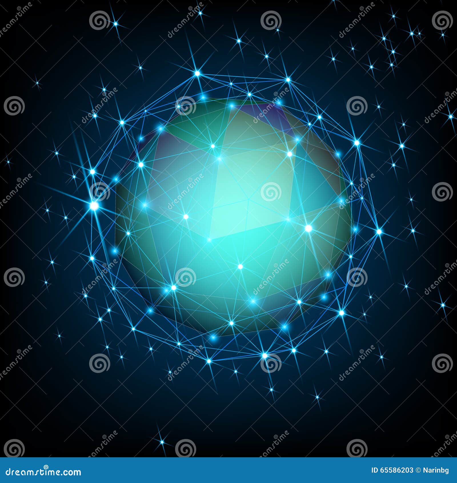 Polygon star stock vector. Illustration of astrology - 65586203