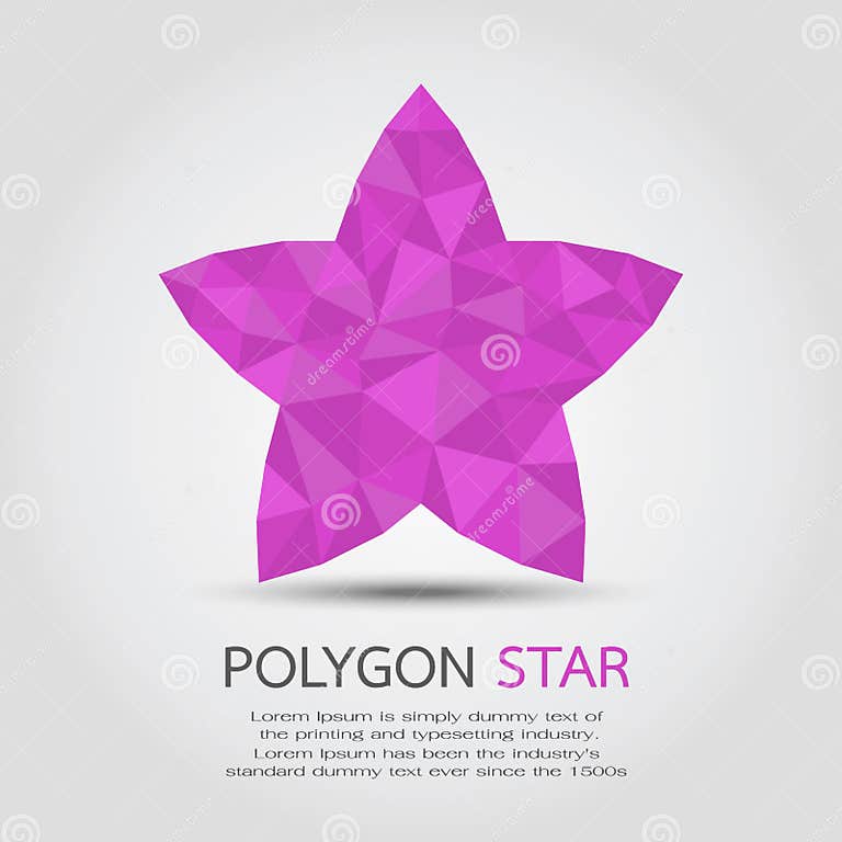 Polygon Star stock vector. Illustration of glass, background - 31454323