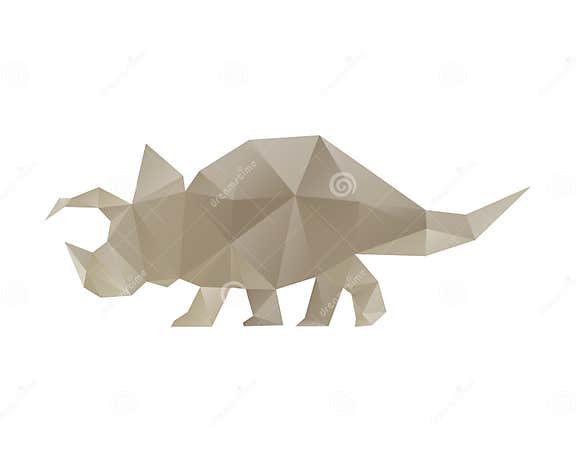 Polygon Style Dinosaur Vector Stock Vector - Illustration of background ...