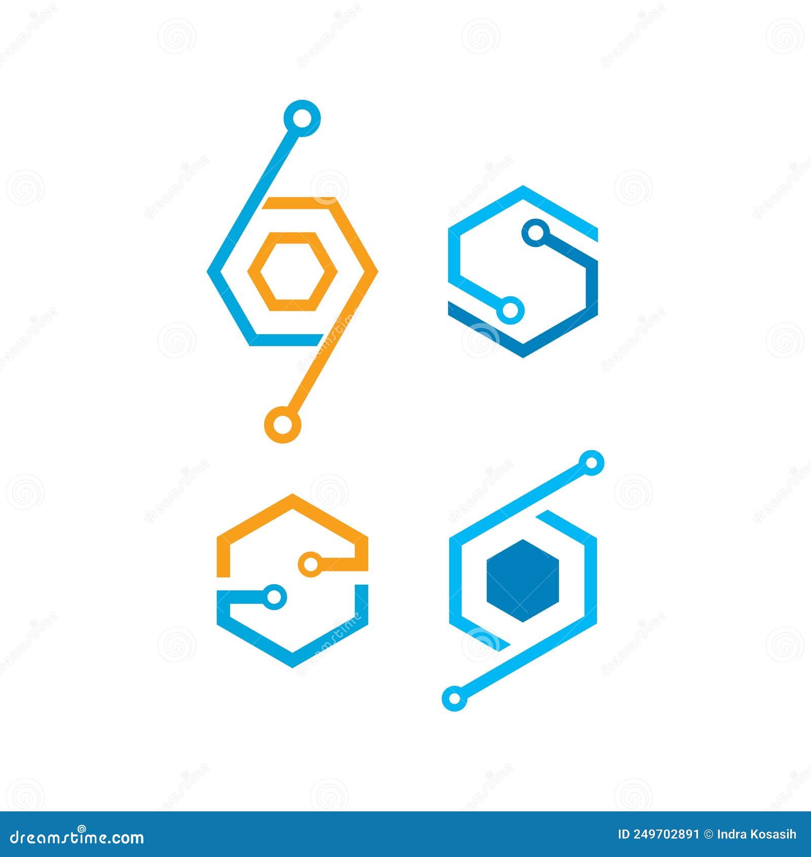 Polygon Technology Symbol Logo Vector Icon Illustration Stock Vector ...