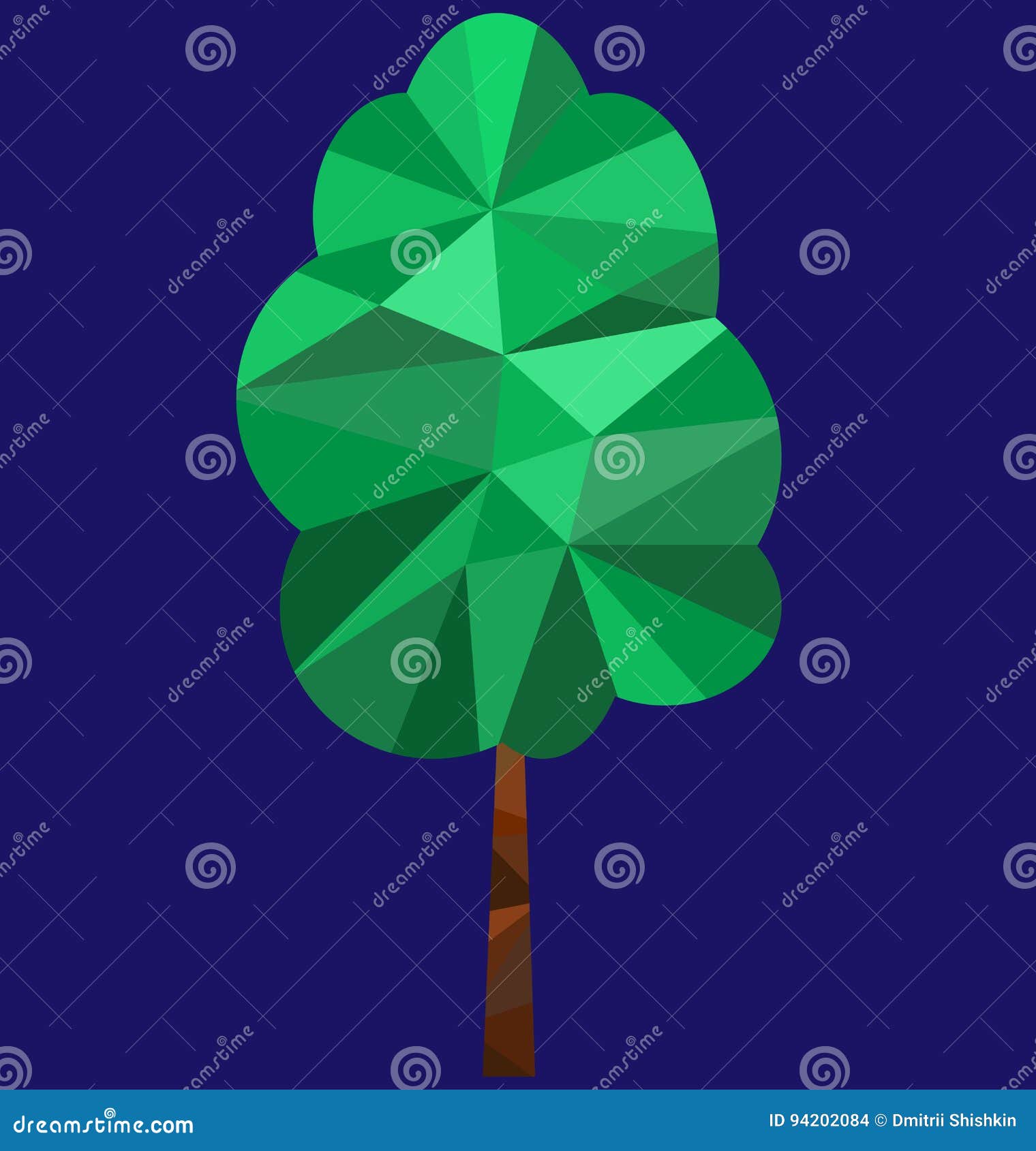 Polygon tree image stock vector. Illustration of ecology - 94202084