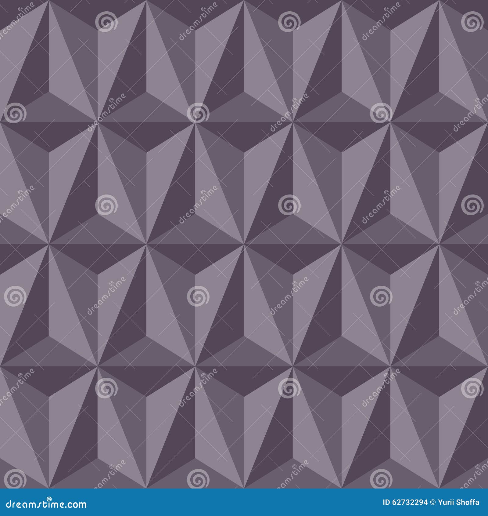 Polygon Triangles. Seamless Pattern Stock Illustration - Illustration ...