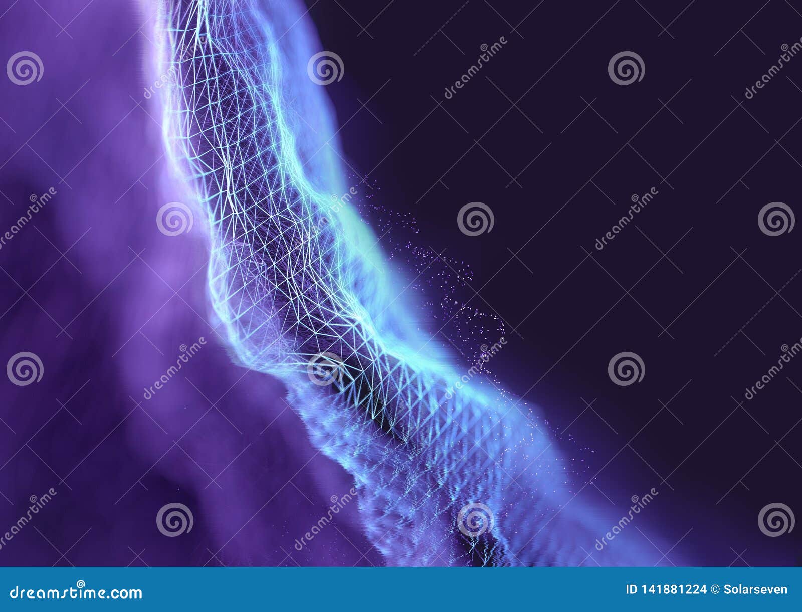 Polygon Visualization of Data Patterns Stock Illustration ...