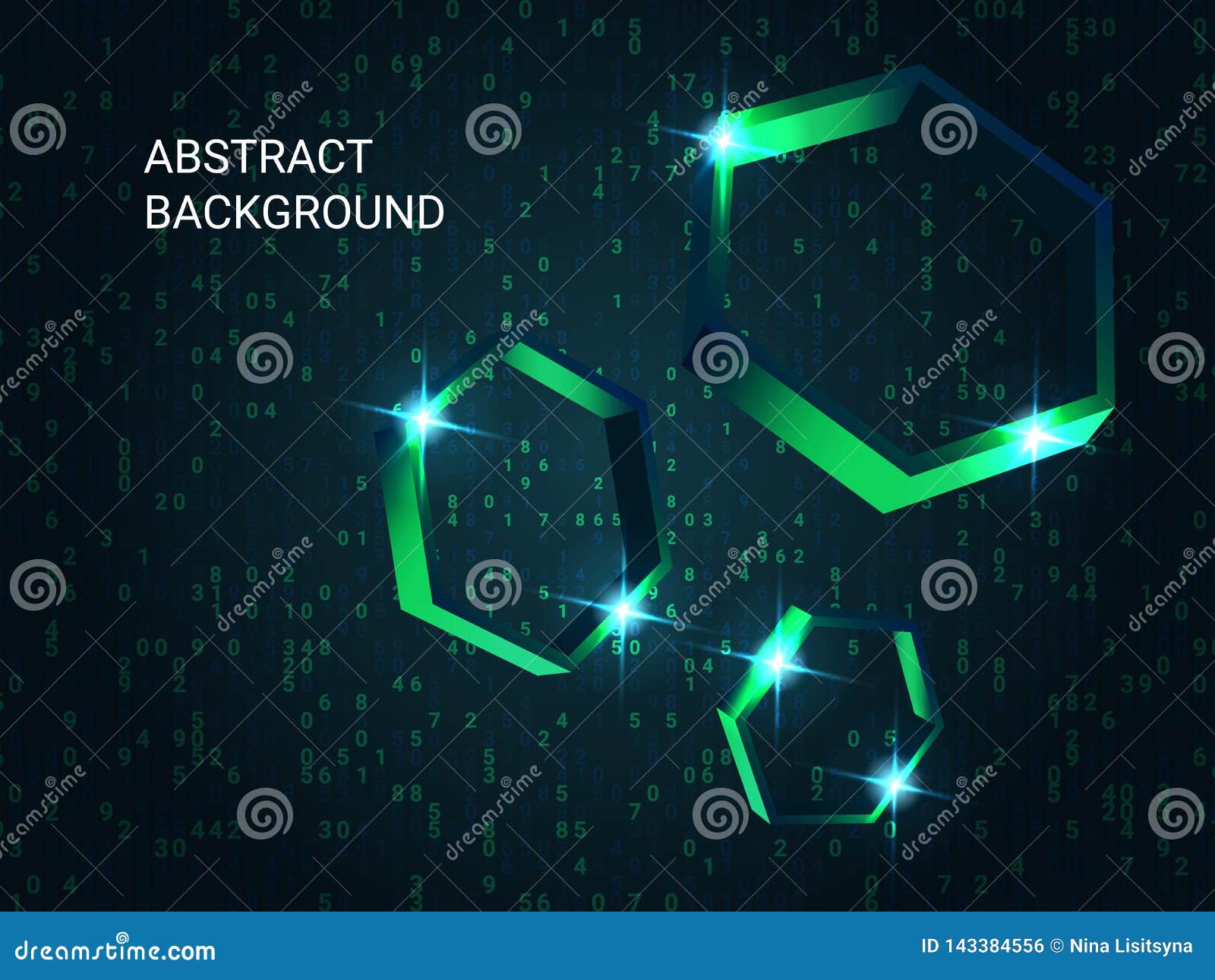 Polygon Volume Sparkle on Background. Stock Illustration - Illustration ...