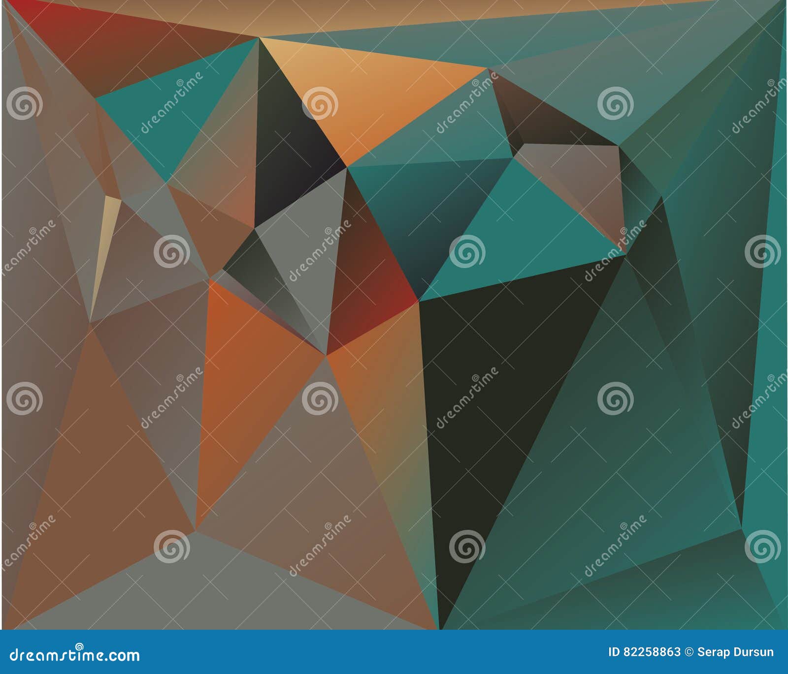 Polygonal Abstract Background Stock Vector - Illustration of crystal ...
