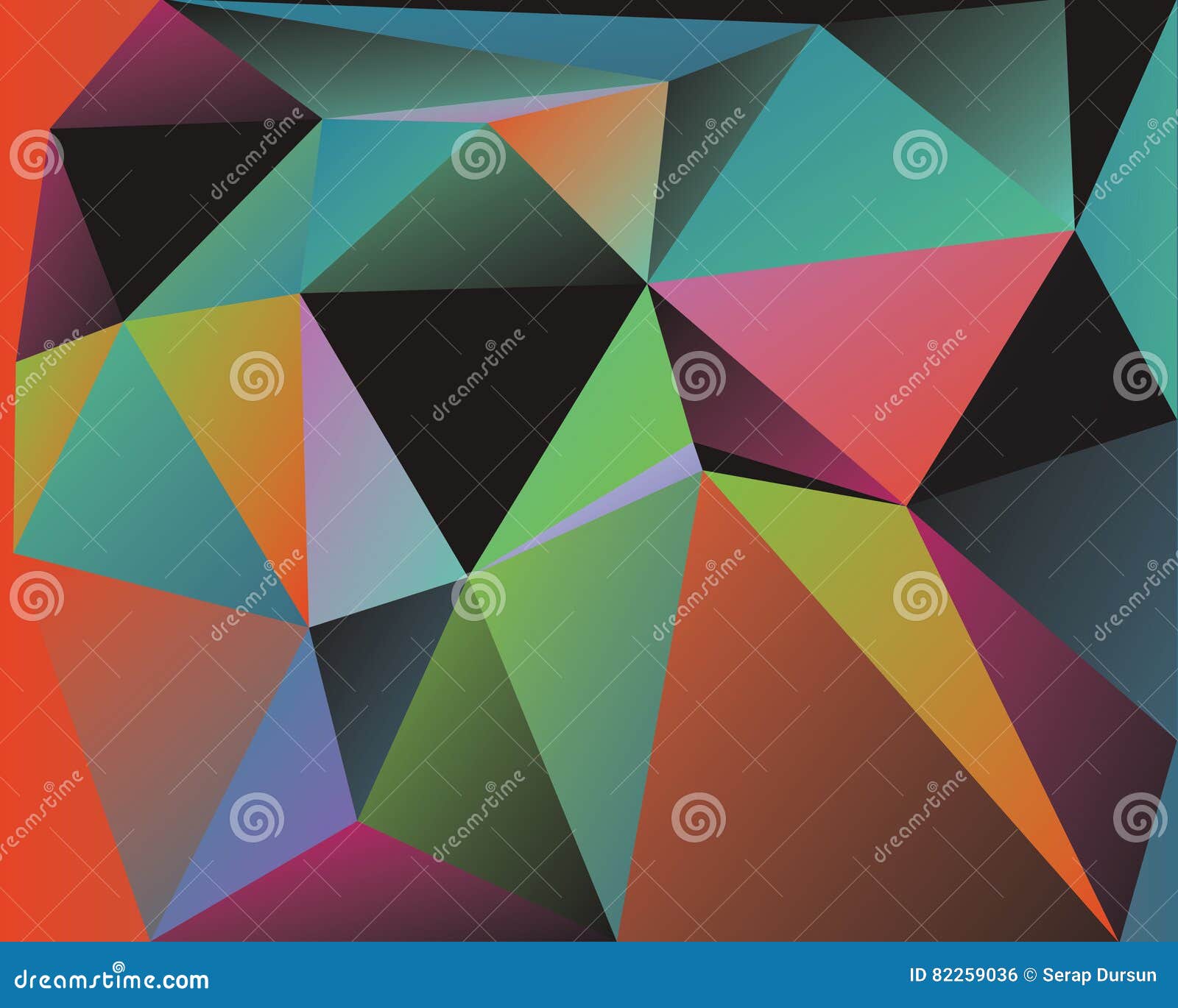 Polygonal Abstract Background Stock Vector - Illustration of brochure ...