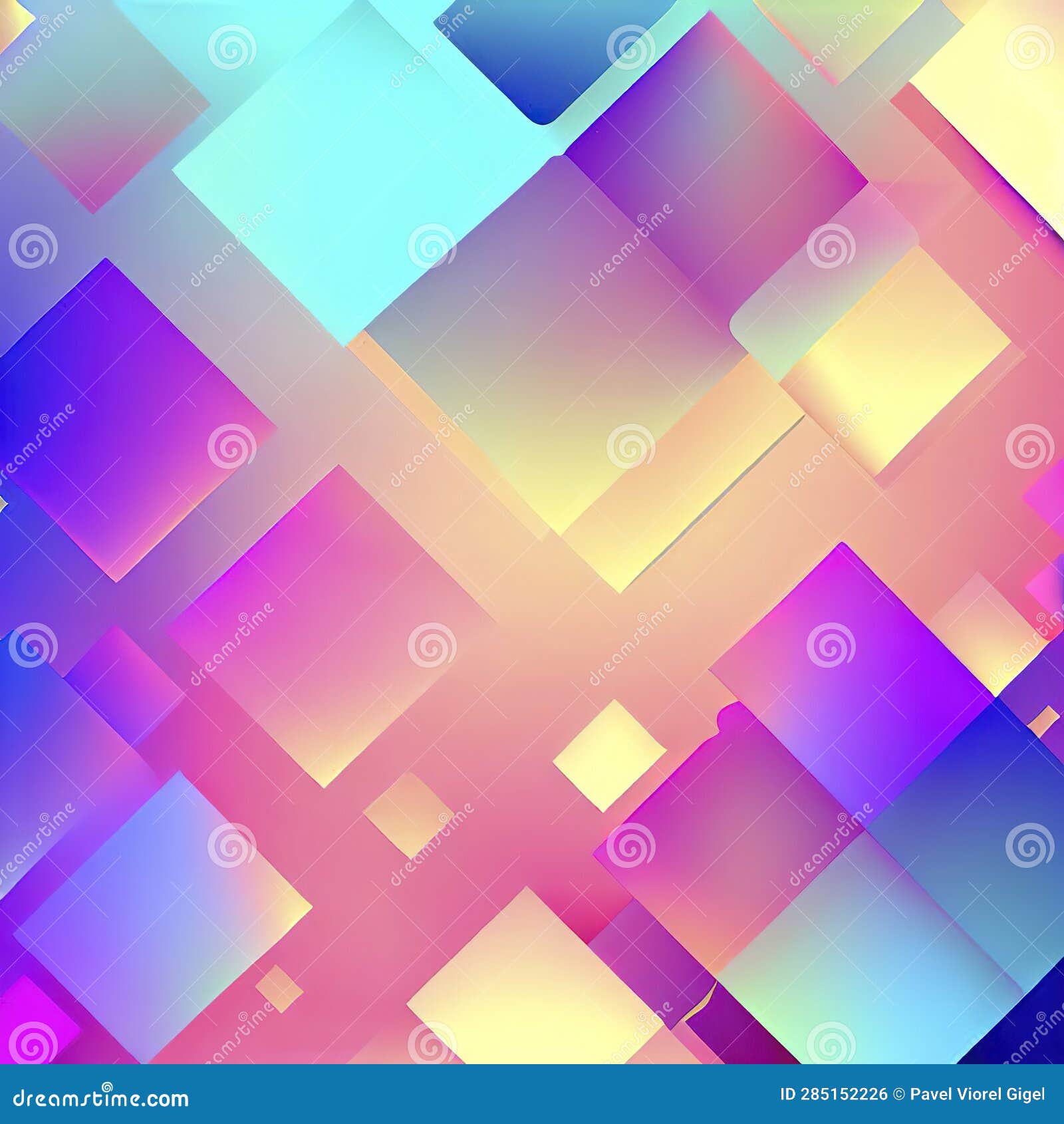 Polygonal Abstract Background with Squares. Colorful Gradient Design ...